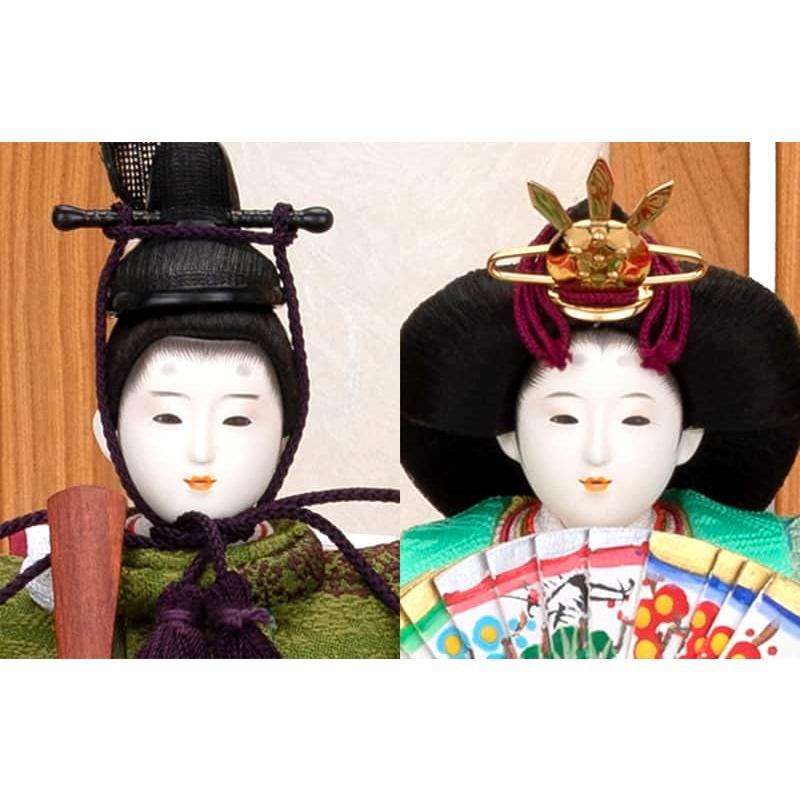 雛人形 久月 ひな人形 雛 コンパクト収納飾り 親王飾り 着付 二世光匠 色舞シリーズ 若松 京十三番親王 久月オリジナル頭 h053-k-8223 D-10 :h053-k-8223:人形 ...