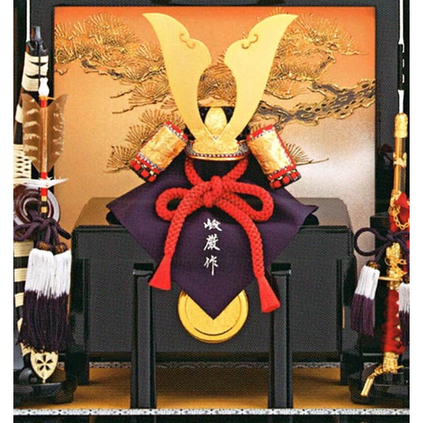 五月人形 久月 兜平飾り 兜飾り 加藤峻厳作 1/4 竹雀赤糸縅兜 貼り合わせ小札 h045-k-91072 D-58 :h275-k-91085:人形専門店 ひなの里 - 通販 ...
