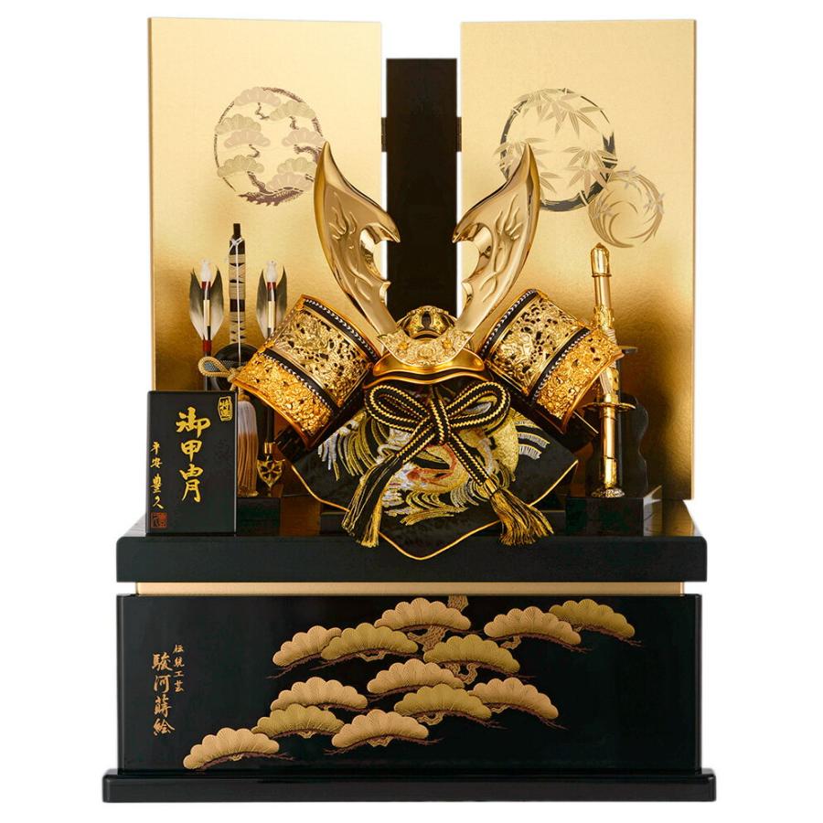 平安豊久 五月人形 豊久 兜収納飾り 兜飾り 松園 11号 駿河蒔絵 h285-mocp-k048-20 : 人形専門店 ひなの里 - 通販 - Yahoo!ショッピング