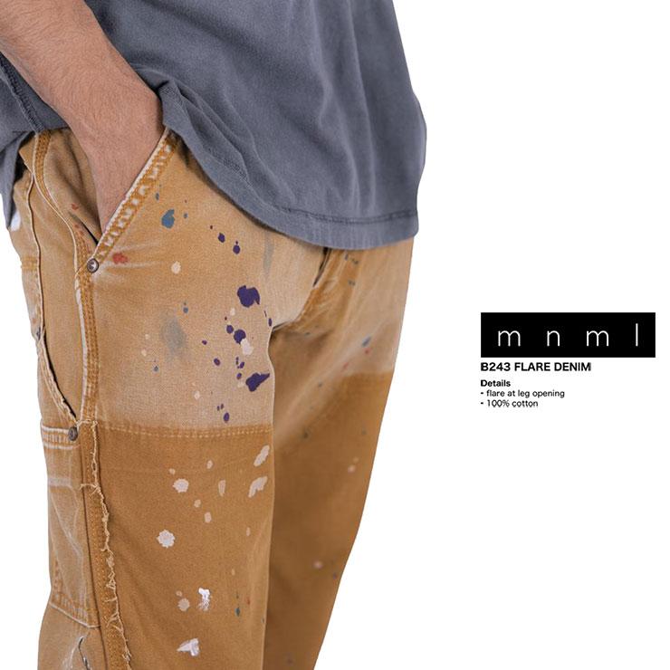 mnml セール開催中 フレアパンツ ミニマル フレアデニム デニム mnml セール開催中 フレアパンツ ミニマル フレアデニム デニム