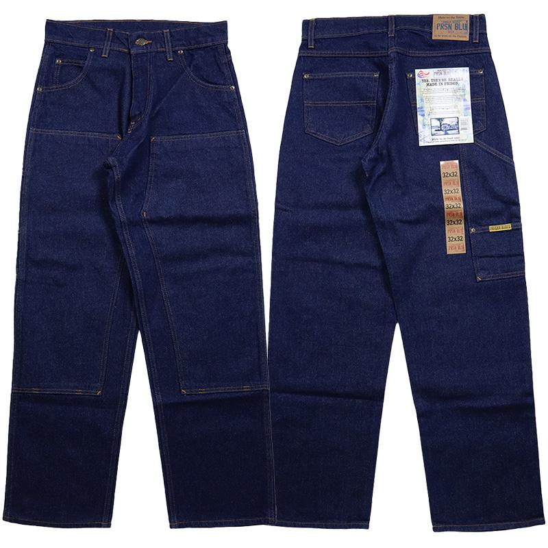 PRISON BLUES プリズンブルース デニムパンツ ジーンズ Gパン ワークパンツ ダブルニ― メンズ ブランド 大きいサイズ おしゃれ : ASYLUM - 通販 - Yahoo!ショッピング