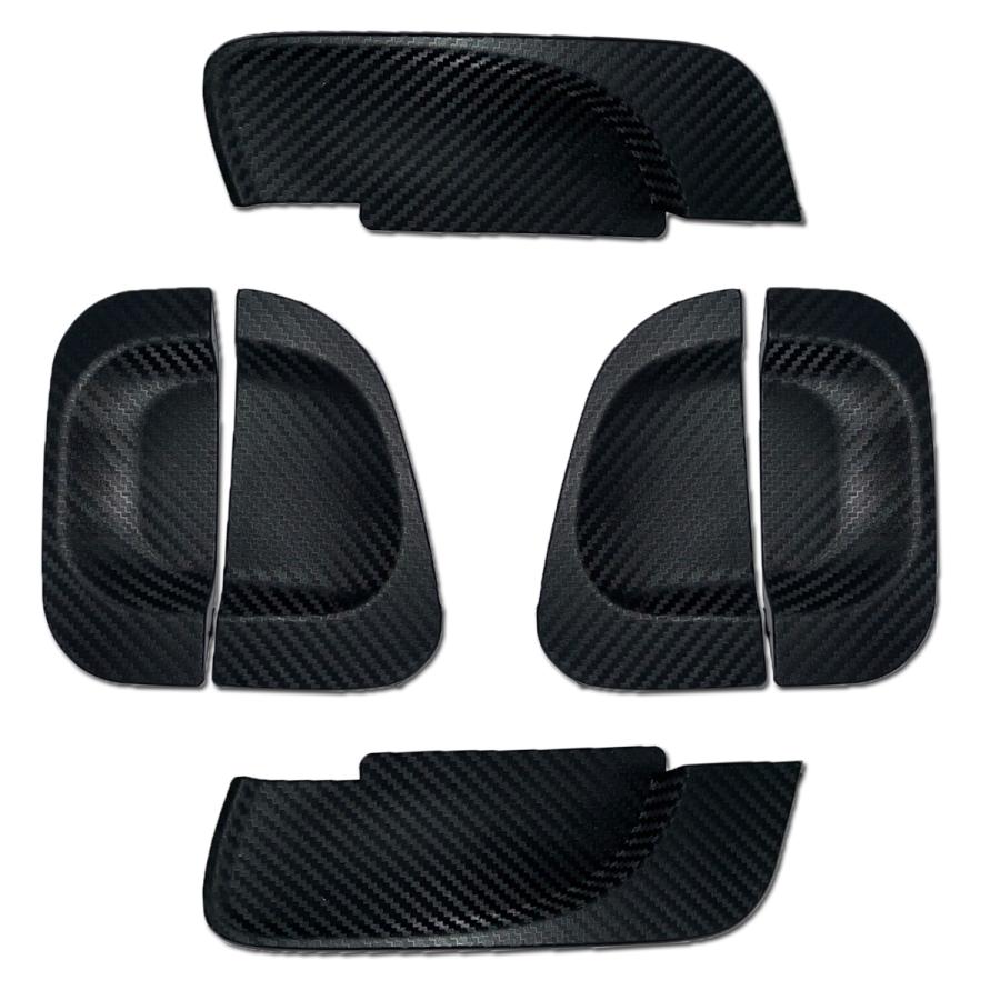 ハイエース 200系 カスタム 7型 パーツ ドアプロテクター ドアノブカバー ラバーカーボンタイプ 標準/ワイド DX/SGL ワゴン/バン 外装パーツ : アットパーツ - 通販 ...