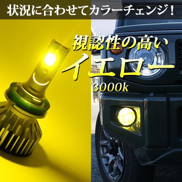 ジムニー JB64W シエラ JB74W ノマド JC74 LEDヘッドライト LEDフォグランプ H8 LEDライト 3000K-6000K ツインカラー 4600LM/30W 車検対応 ...