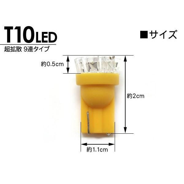 ジムニー JA11/JA12/JA22系 T10 LEDバルブ 超拡散9連 2個セット ポジションランプ 等 : アットパーツ - 通販 - Yahoo!ショッピング