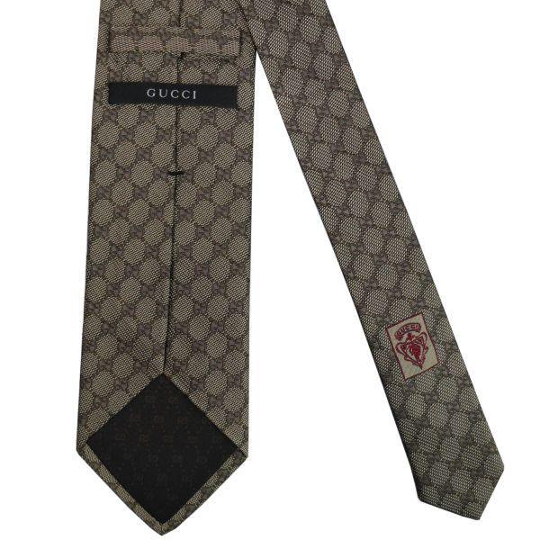 GG GUCCI グッチ ネクタイ 8.5cm GG柄 ブラウン系 221582 4B002 GG GUCCI グッチ ネクタイ 8.5cm GG柄 ブラウン系 221582 4B002
