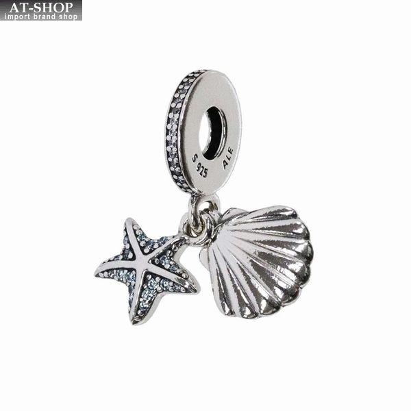 パンドラ チャーム PANDORA Starfish & Sea Shell Dangle スターリングシルバー925 ブレスレットチャーム ...