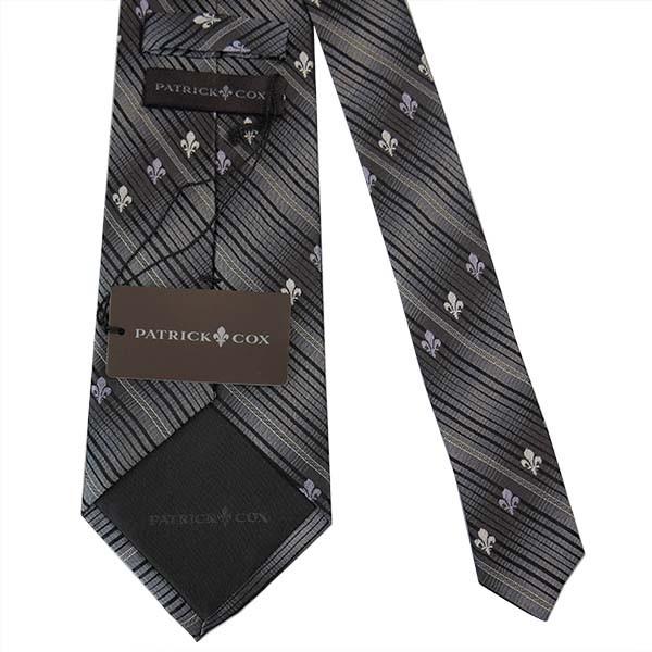 PATRICK COX パトリックコックス ネクタイ 約9.5cm ストライプ柄 グレー系 PC-008-GRAY : AT-SHOP - 通販 - Yahoo!ショッピング