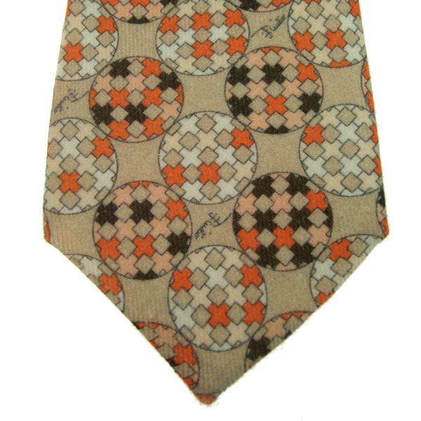 EMILIO PUCCI エミリオプッチ ネクタイ イタリー製 カシミア シルク 8.5cm ベージュ系 A505 : AT-SHOP - 通販 - Yahoo!ショッピング
