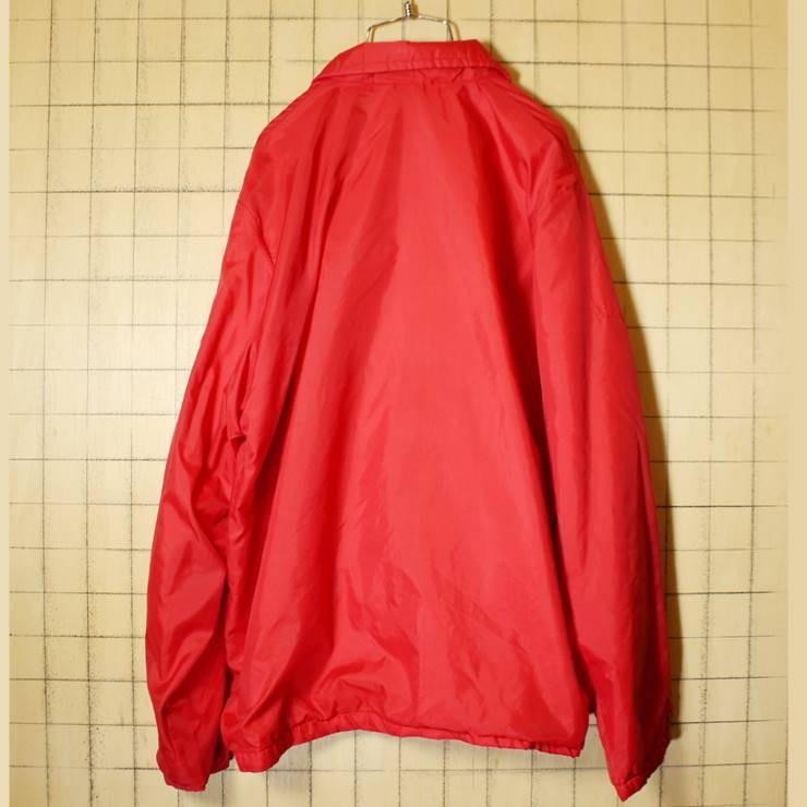 70s USA製 Birdie ナイロン コーチジャケットレッド メンズM 70s USA製 Birdie ナイロン コーチジャケットレッド メンズM