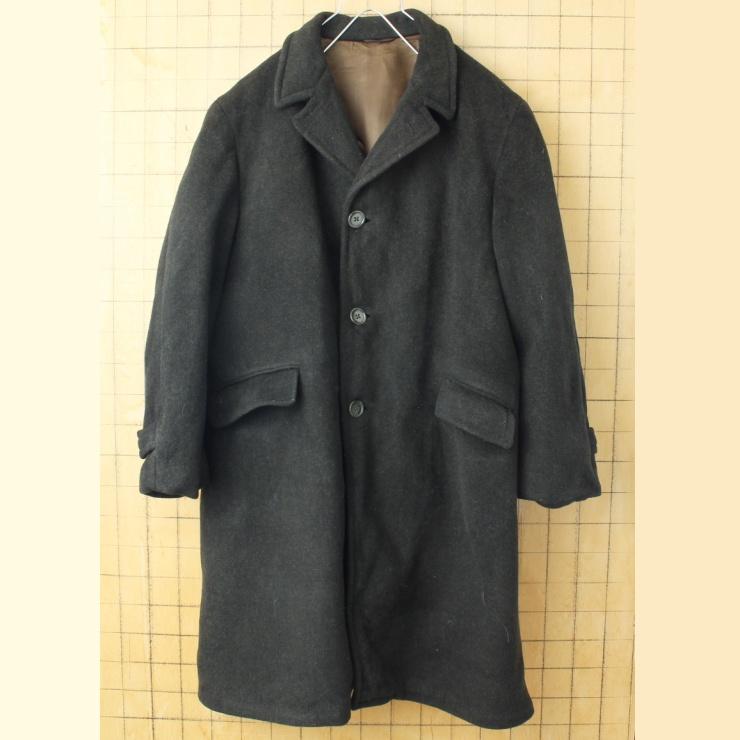60s 70s USA Kingsway SIMPSONS SEARS ウール コート メンズL相当 ブラック 黒 アメリカ古着 : 111324aw92 : 古着屋ataco garage ...