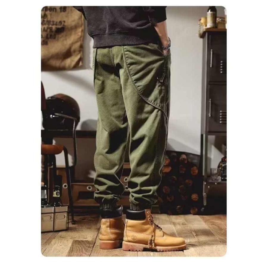 作業ズボン メンズ カーゴパンツ ジョガーパンツ 裾絞り 長ズボン