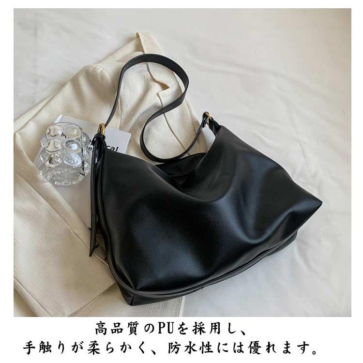 トートバッグ レディース バッグ 軽量 ショルダーバッグ 大きめ 大容量 ファスナー 無地 横型 フェイクレザー A4 お洒落 肩掛け 斜め掛け 鞄 : jyonn3154 : seam ...