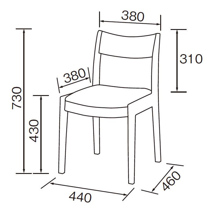 チェア 同色2脚入 DC-126-F 幅440x奥行460x高さ730mm 桜屋工業 チェア 同色2脚入 DC-126-F 幅440x奥行460x高さ730mm 桜屋工業