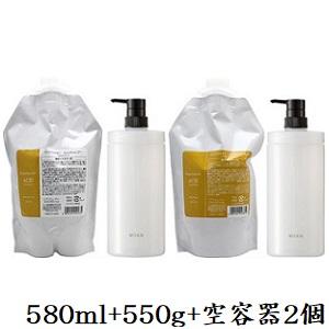 Purefactor ミアン ピュアファクター アシッド シャンプー 580ml + トリートメント 550g レフィル 詰替用 共通カートリッジ 2個 : アットBeauty Yahoo!店 ...