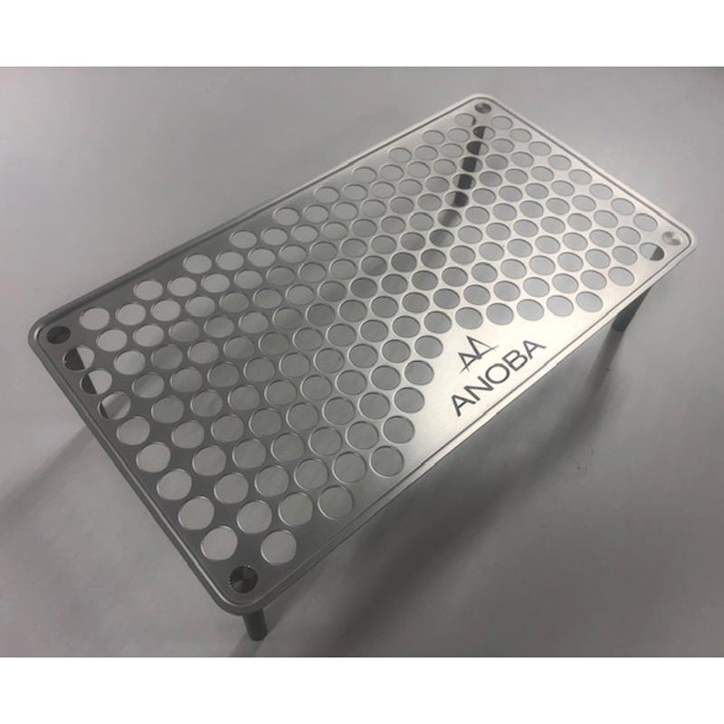 ANOBA アウトドアテーブル ULソロテーブル パンチング シルバー : アット防災 - 通販 - Yahoo!ショッピング