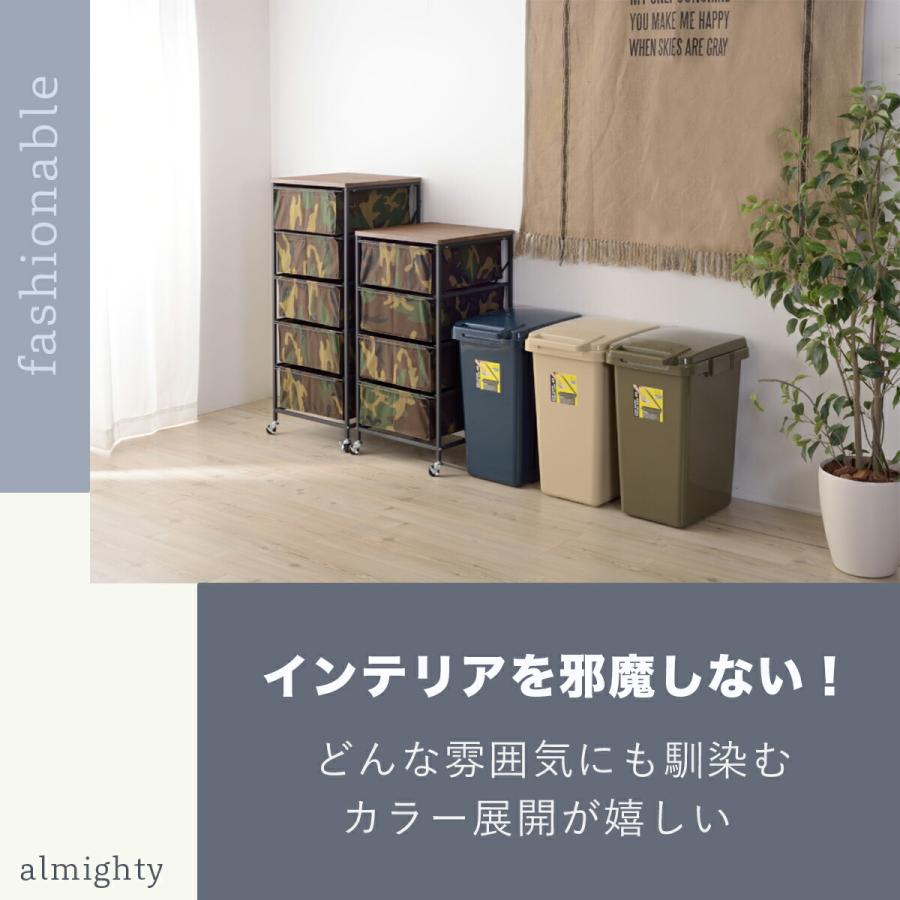 ゴミ箱 45リットル おしゃれ 分別 スリム ごみ箱 ダストボックス 蓋付きゴミ箱 蓋付き キッチン ごみ 45l ワンハンドトラッシュカン LFS-845 大容量 : 便利な雑貨屋アットケア ...