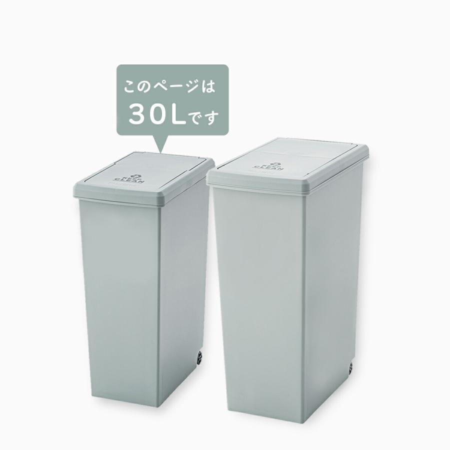 ゴミ箱 おしゃれ 30リットル 30L 分別 スリム スライドペール ふた付き 袋止め キャスター ダストボックス シンプル LFS-762 : 便利な雑貨屋アットケア - 通販 ...