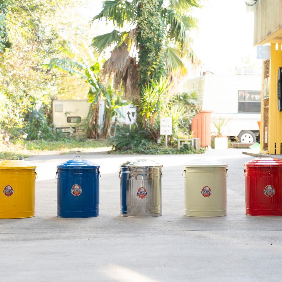 DULTON ゴミ箱 ダストボックス フタ付 ダルトン ガベージ カン Lサイズ 24L スチール製 インダストリアル おしゃれ レトロ アンティーク アメリカンヴィンテージ調 : アット ...
