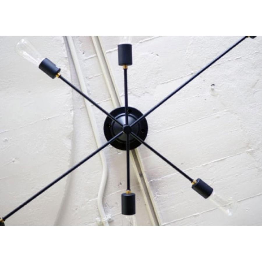 INTERFORM 天井照明 シーリングライト Astre レトロ球付タイプ 可動アーム 壁スイッチタイプ インダストリアル モダン シンプル LED電球対応 : アットイーズ - 通販 ...