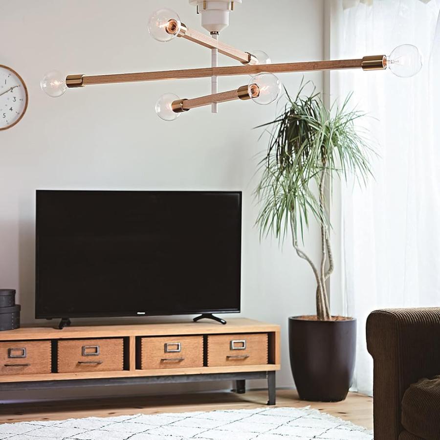 INTERFORM 天井照明 シーリングライト Astre -baum- クリアボール球付タイプ 可動アーム 壁スイッチタイプ 北欧 モダン シンプル LED電球対応 : アットイーズ ...