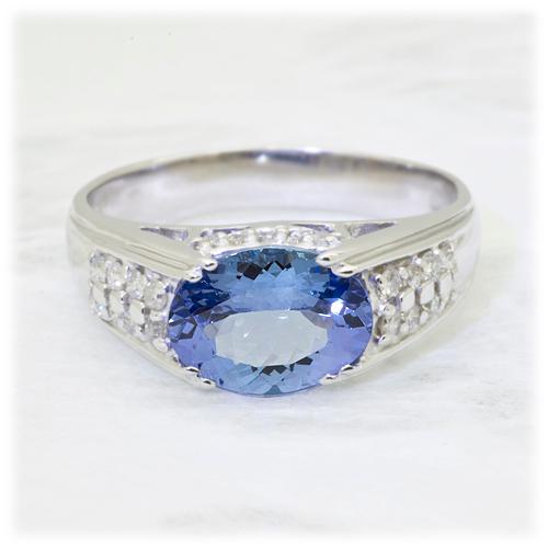 タンザナイト リング 指輪 1.7ct Pt900/K18WG 12月 誕生石 天然石 選べる地金 : 161137t : atelier ubazakura - 通販 - Yahoo!ショッピング