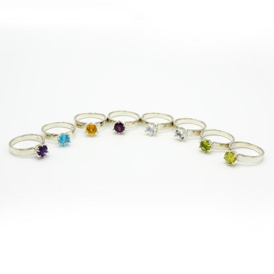 シトリン リング 0.7ct Pt100 一粒ジュエリー 天然石 : 161434c : atelier ubazakura - 通販 - Yahoo!ショッピング