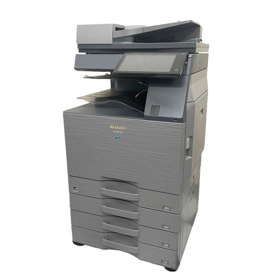 SHARP シャープ フルカラー複合機 BP-60C26 2022年製 総使用枚数2,4727枚 無線LAN カセット4段 手差し カラーコピー機 デジタルカラー複合機 中古 送料別途見積り ...