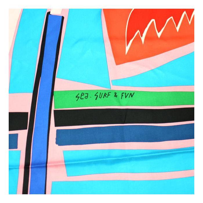 HERMES 広尾店 極美品 エルメス カレ140 SEA SURF AND FUN 海と HERMES 広尾店 極美品 エルメス カレ140 SEA SURF AND FUN 海と