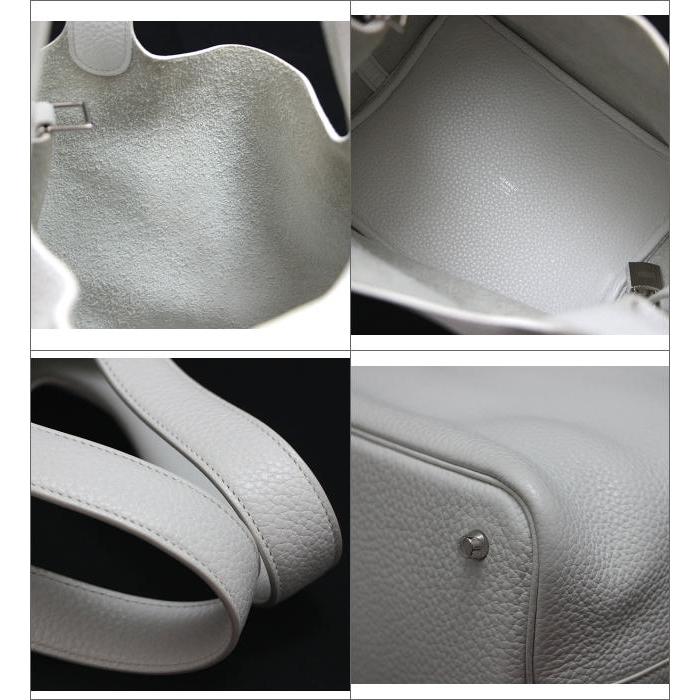 HERMES 【広尾店】エルメス ピコタンロックMM 白 ホワイト A刻印 SV金具 ハンドバッグ :012381:atlantis - 通販 - Yahoo!ショッピング