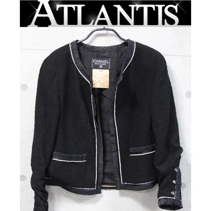 CHANEL 【広尾店】シャネル ヴィンテージ セットアップ ブラック 黒 94C size40 : atlantis - 通販 - Yahoo!ショッピング