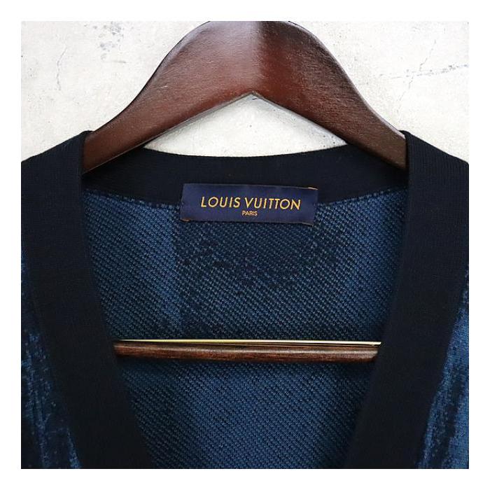 LOUIS VUITTON 【広尾店】LOUIS ルイヴィトン ダミエソルトジャカード クルーネックニット ブルー RM212M ET6 Size:S : atlantis - 通販 ...