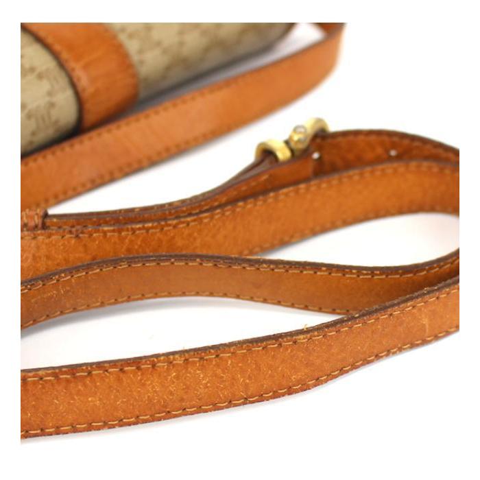 CELINE セリーヌ 斜め掛け ショルダーバッグ マカダム柄 PVCレザー ブラウン系 ベージュ系 : atlantis - 通販 - Yahoo!ショッピング