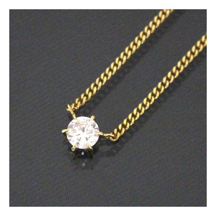 ダイヤ ネックレス K18イエローゴールド 3.5g D0.36ct 地金 : atlantis - 通販 - Yahoo!ショッピング