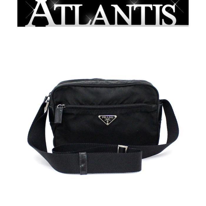 PRADA プラダ 斜め掛け ミニ ショルダー バッグ ナイロン 黒 外ファスナーポケット BT0167 : atlantis - 通販 - Yahoo!ショッピング