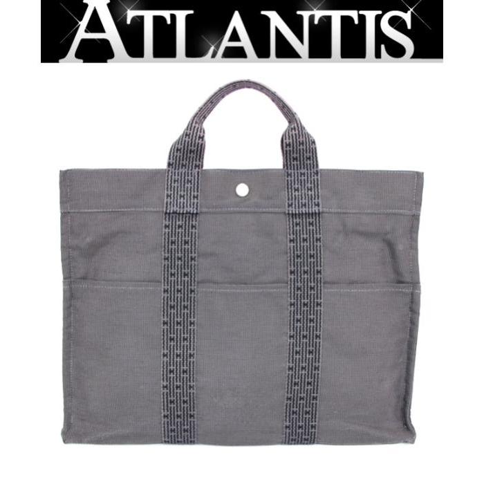 HERMES（エルメス） 美品 エールラインMM ハンドバッグ トートバッグ キャンバス グレー : atlantis - 通販 - Yahoo!ショッピング