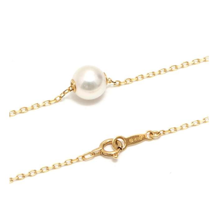 MIKIMOTO 美品 ミキモト 1Pパール ネックレス 7.2mm K18YG : atlantis - 通販 - Yahoo!ショッピング