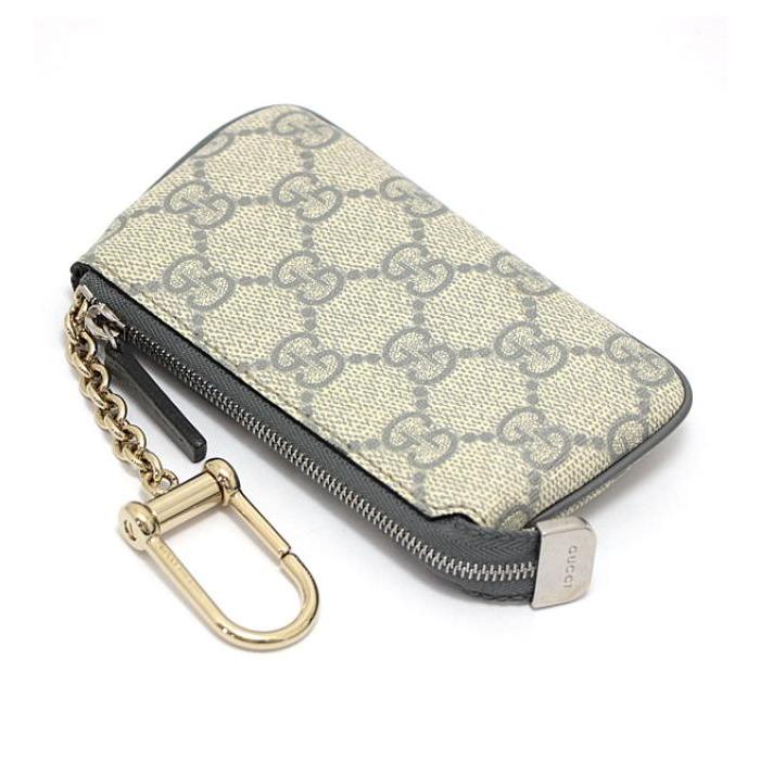 GUCCI（グッチ） 美品 コインケース GG シマ キーリング付 PVCレザー ホワイト 233183 : atlantis - 通販 ...