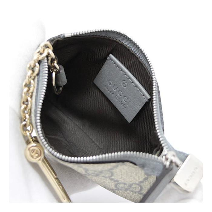 GUCCI 美品 グッチ コインケース GG シマ キーリング付 PVCレザー ホワイト 233183 : atlantis - 通販 ...