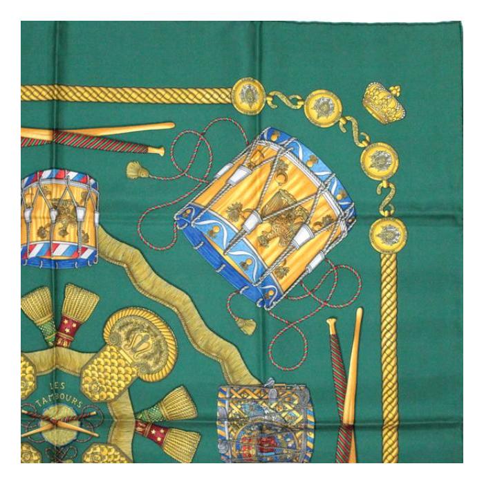 エルメス HERMES カレ90 大判スカーフ LES TAMBOURS タンブールの太鼓 :061635:atlantis - 通販 - Yahoo!ショッピング