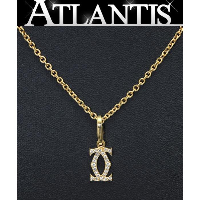 Cartier カルティエ 2Cダイヤネックレス 750 YG : atlantis - 通販 - Yahoo!ショッピング