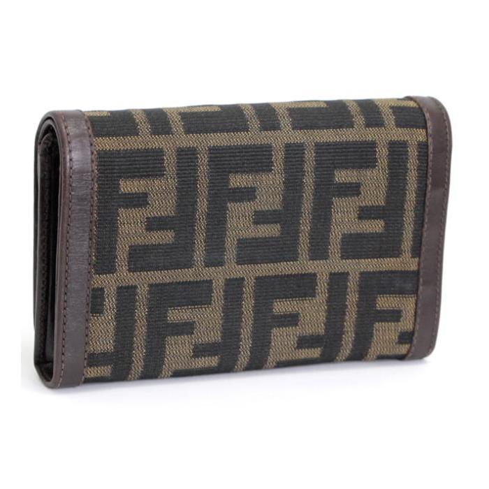 FENDI フェンディ L字ファスナー 二つ折り 財布 ズッカ柄 レザー×キャンバス : atlantis - 通販 - Yahoo!ショッピング