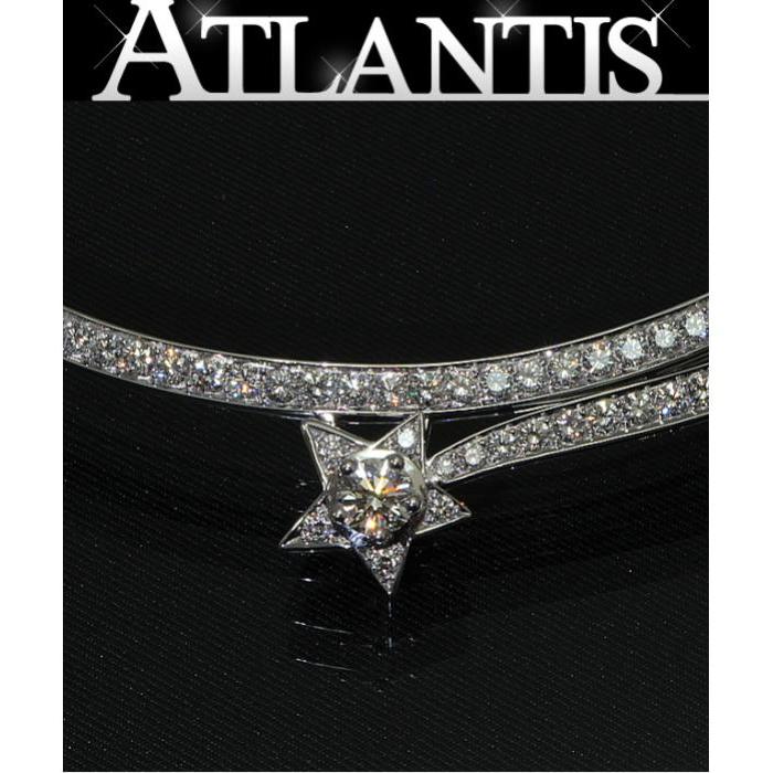 CHANEL シャネル ハイジュエリー ラウンドブリリアンカット1.00ct コメット ダイヤ ネックレス チョーカー K18WG ダイヤ68石 62564 74.2g : atlantis ...