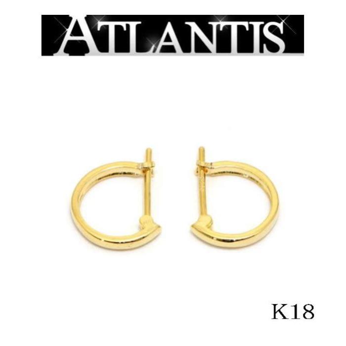ather brand 地金 フープピアス K18 1.0g : atlantis - 通販 - Yahoo!ショッピング