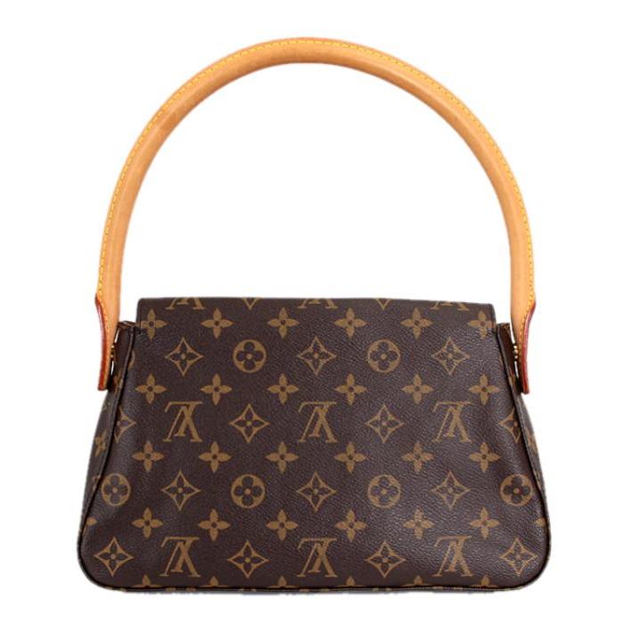 美品 ルイヴィトン LOUIS VUITTON ミニ・ルーピング ワンショルダーバッグ ハンドバッグ モノグラム M51147 ...