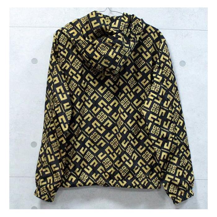GIVENCHY 美品 ジバンシー ロゴ ナイロンジャケット パーカー メンズ size:44 黒×イエロー : atlantis - 通販 - Yahoo!ショッピング