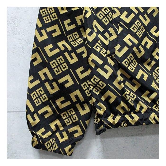 GIVENCHY 美品 ジバンシー ロゴ ナイロンジャケット パーカー メンズ size:44 黒×イエロー : atlantis - 通販 - Yahoo!ショッピング