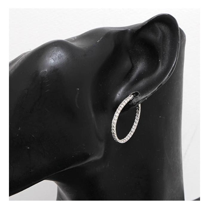 ather brand 地金 K18WG ダイヤ 馬蹄型 フープピアス 片耳 2.2g D0.5ct : atlantis - 通販 - Yahoo!ショッピング