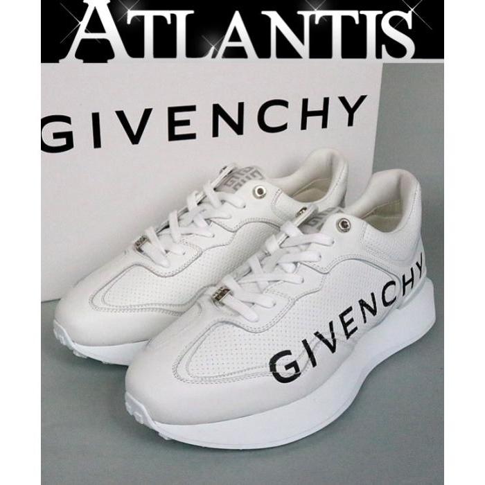 GIVENCHY 銀座店 新品 ジバンシー パンチングレザー GIV ランナー メンズ スニーカー size:42 白 : atlantis - 通販 - Yahoo!ショッピング