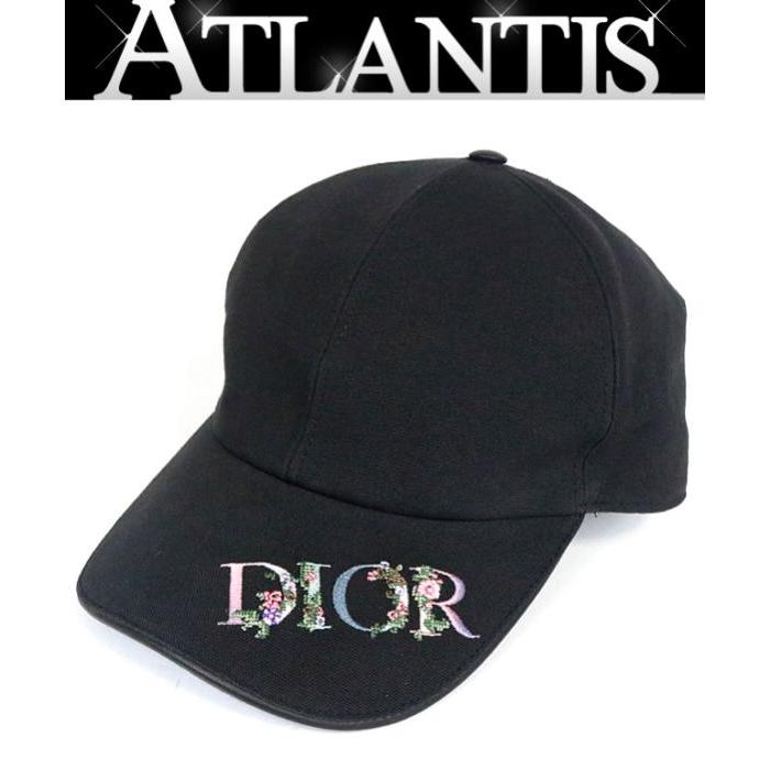 Christian Dior 銀座店 ディオール フラワー ロゴ キャップ Christian Dior 銀座店 ディオール フラワー ロゴ キャップ