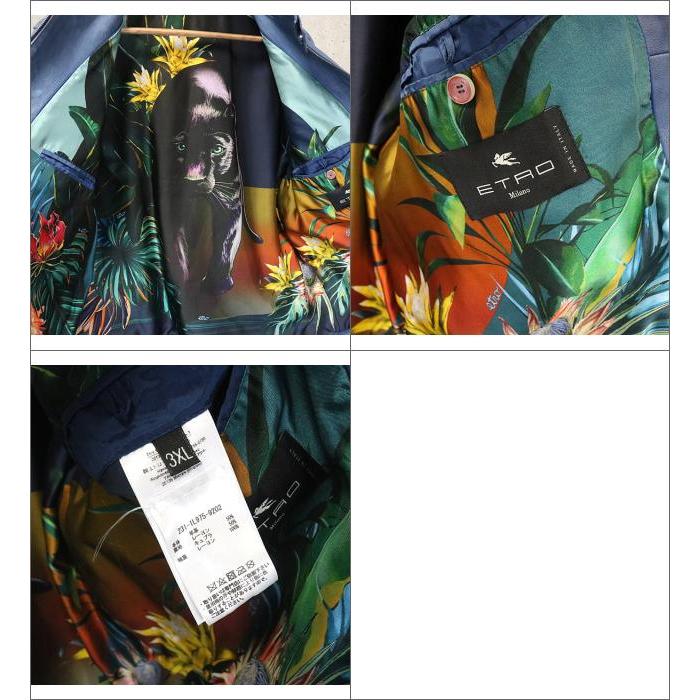 ather brand 銀座店 エトロ ETRO 23SS レザー シングルライダース ジャケット アウター size:3XL ネイビー : atlantis - 通販 - Yahoo!ショッピング